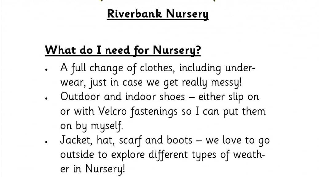 What I Need For Nursery Nursery AM