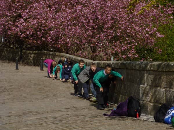 How the soldiers may have crept across the bridge – Riverbank School